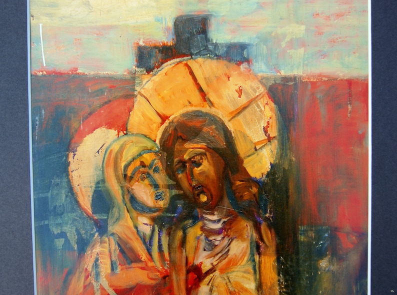 Love Through Suffering Matted Print Jesus and Mary Orthodox Artworks - Etsy