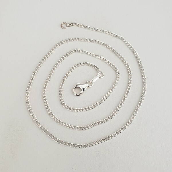 Silver Curb Chain - Etsy