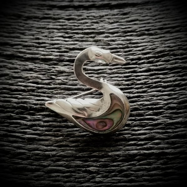 Vintage Swan Brooch - Etsy