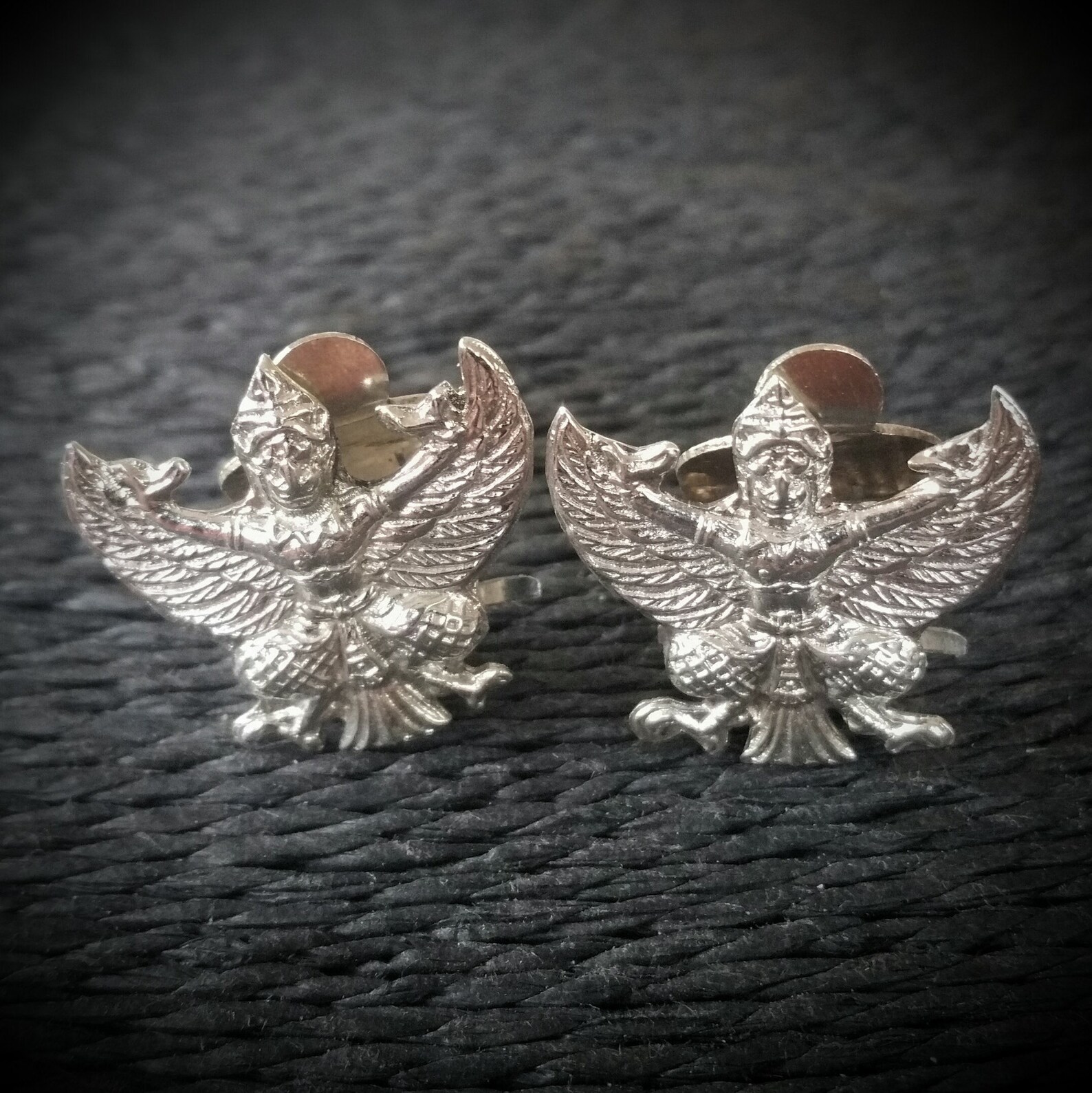 Vintage Sterling Silver Garuda Clip-on Earrings, Mythical Earrings ...
