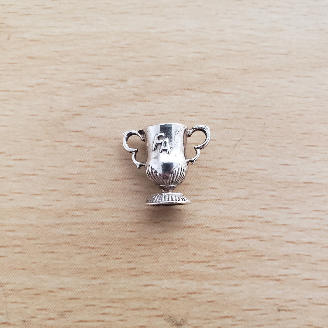 Vintage Sterling Silver FA Cup Football Charm | Mid Century Jewelry - Etsy