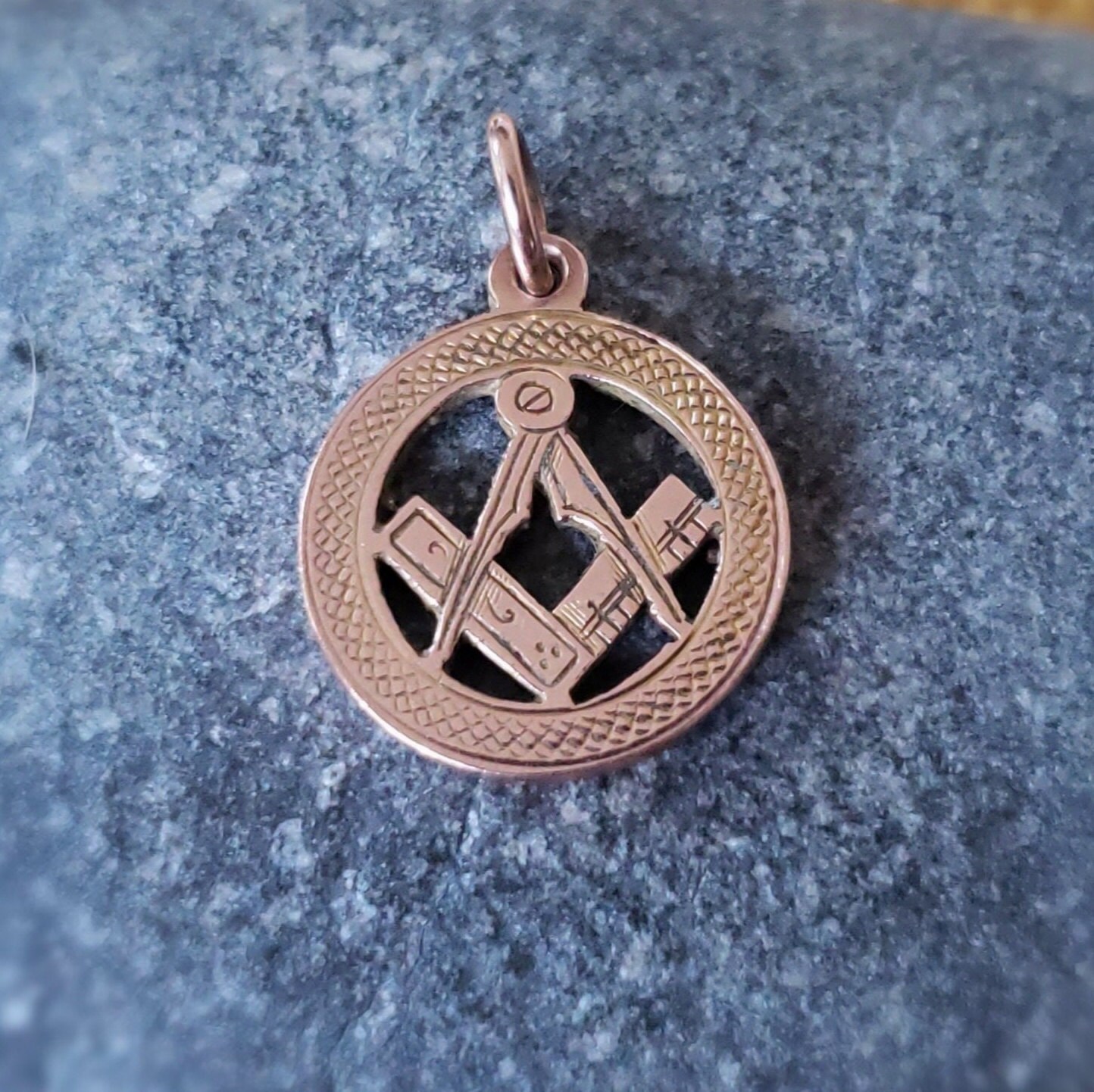 Antique 9ct Rose Gold Masonic Fob Pendant by Payton Pepper & - Etsy UK