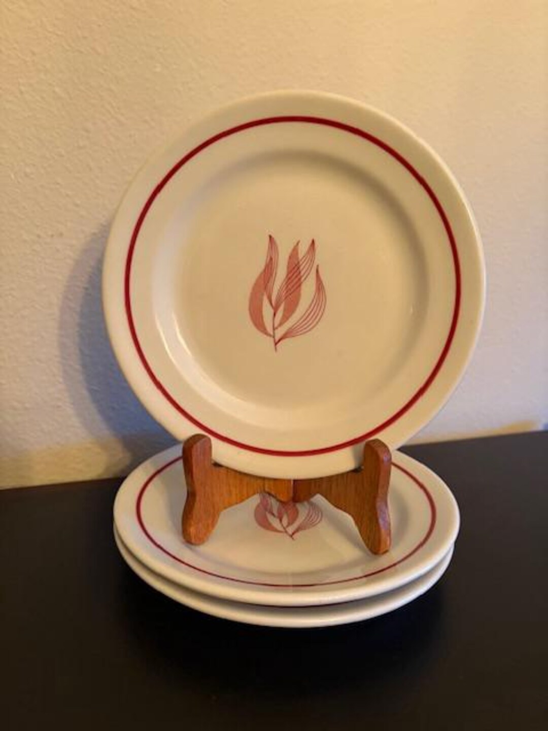 Three Fantastic Vintage Round Ceramic Restaurant Ware Bread and Butter ...