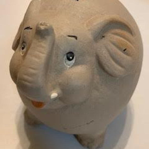 Elephant Vintage Bank - Etsy