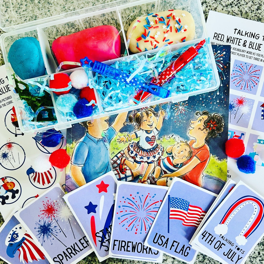 Red White & Blue Speech Box - Etsy