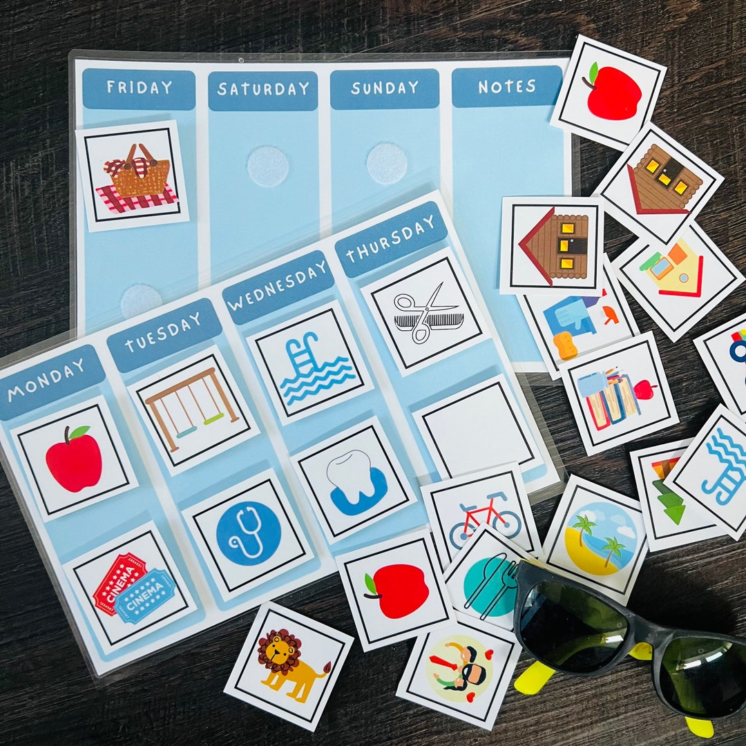Weekly Visual Schedule - Etsy
