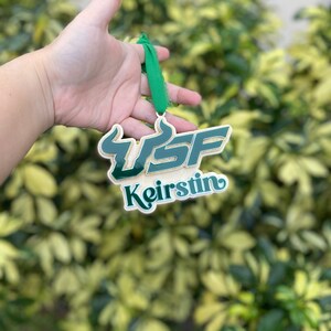 USF Ornament, USF Personalized Ornament, South Florida Ornament ...