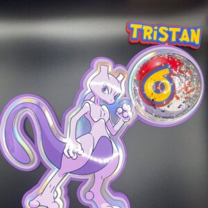 Mewtwo Cake Topper| Pokémon Cake Topper| Mewtwo Cake| Mewtwo Shaker ...
