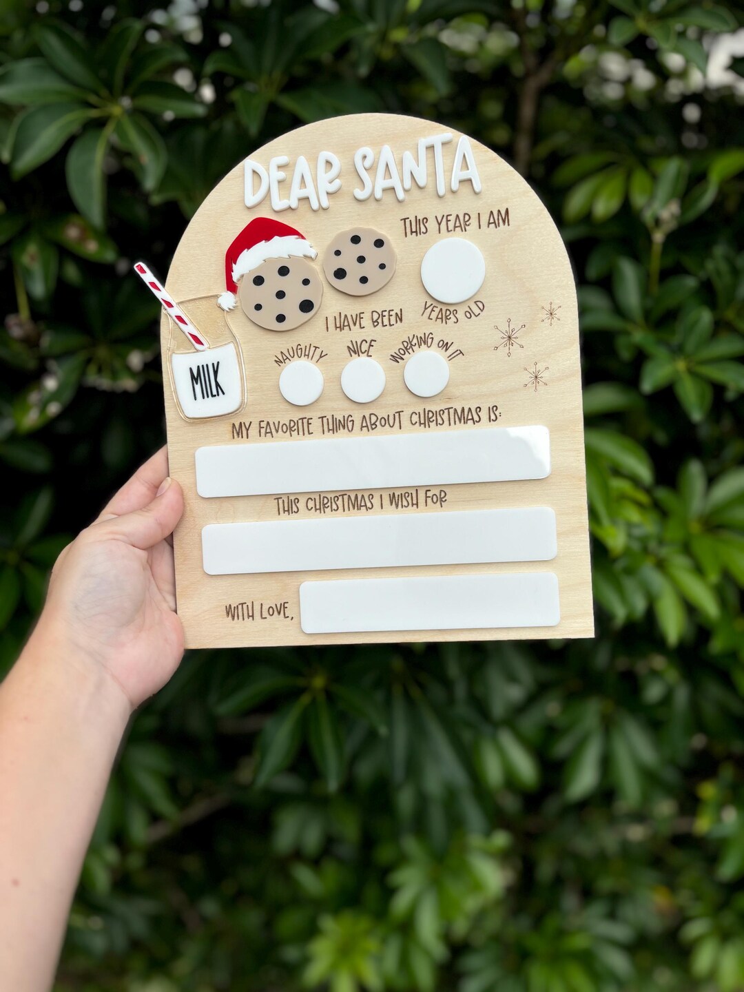 Letter to Santa Sign, Christmas Decor, Christmas Photo Prop ...
