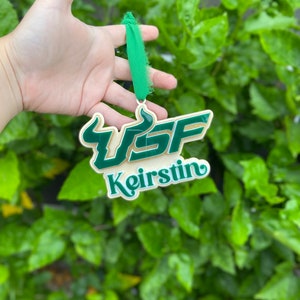 USF Ornament, USF Personalized Ornament, South Florida Ornament ...