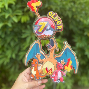 Charizard Cake Topper Pokémon Cake Topper Pokémon Shaker Cake Topper ...