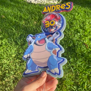 Blastoise Cake Topper| Pokémon Cake Topper| Blastoise Cake| Blastoise ...