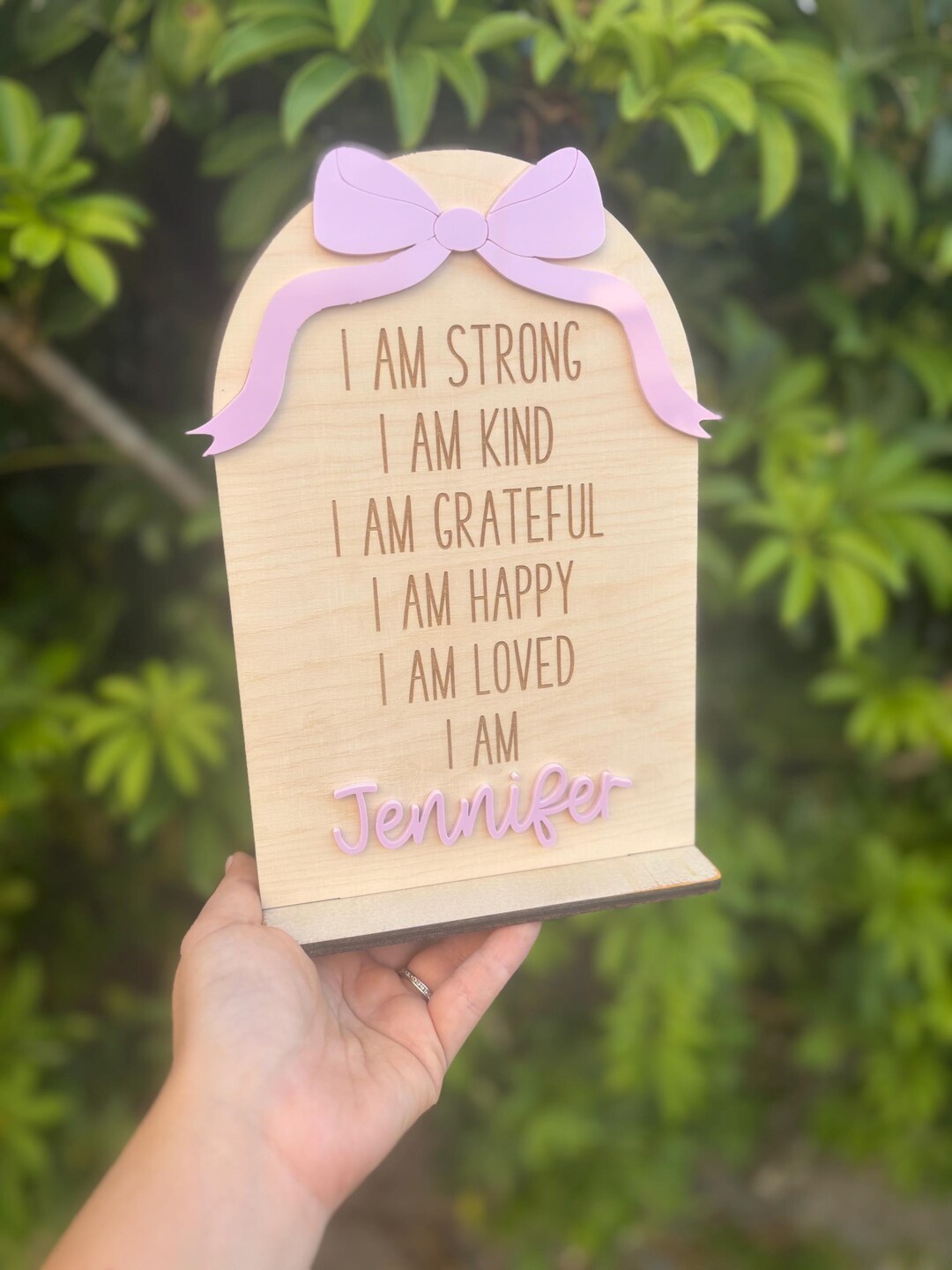 Positive Affirmation Sign, Personalized Positive Affirmation Sign ...