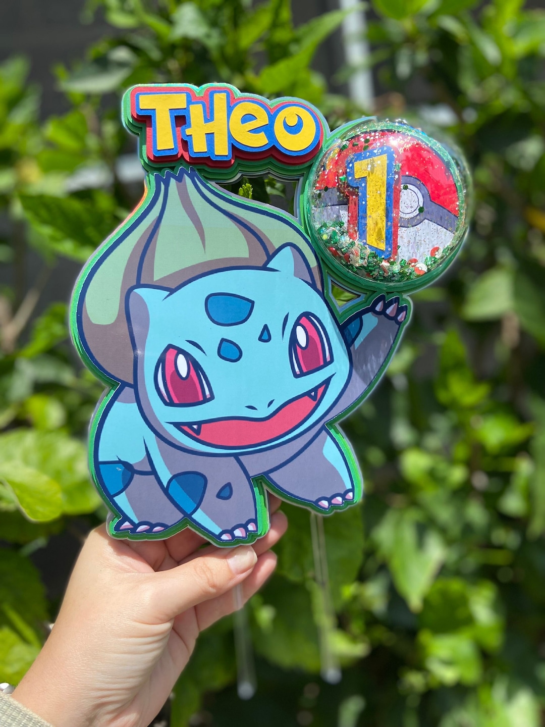 Bulbasaur Cake Topper| Pokémon Cake Topper| Bulbasaur Cake| Bulbasaur ...