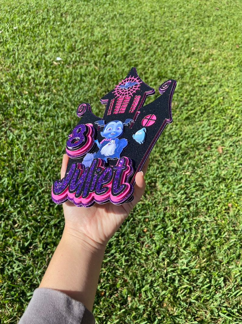 Vampirina 3d Cake Topper| Vampire Girl Party| Vampirina Birthday| Cake ...