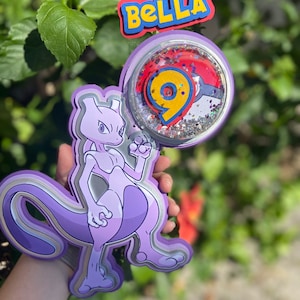 Mewtwo Cake Topper| Pokémon Cake Topper| Mewtwo Cake| Mewtwo Shaker ...