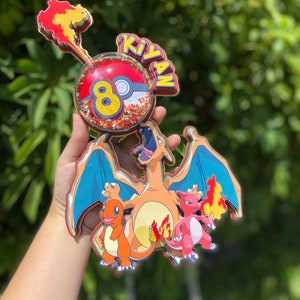 Charizard Cake Topper Pokémon Cake Topper Pokémon Shaker Cake Topper ...