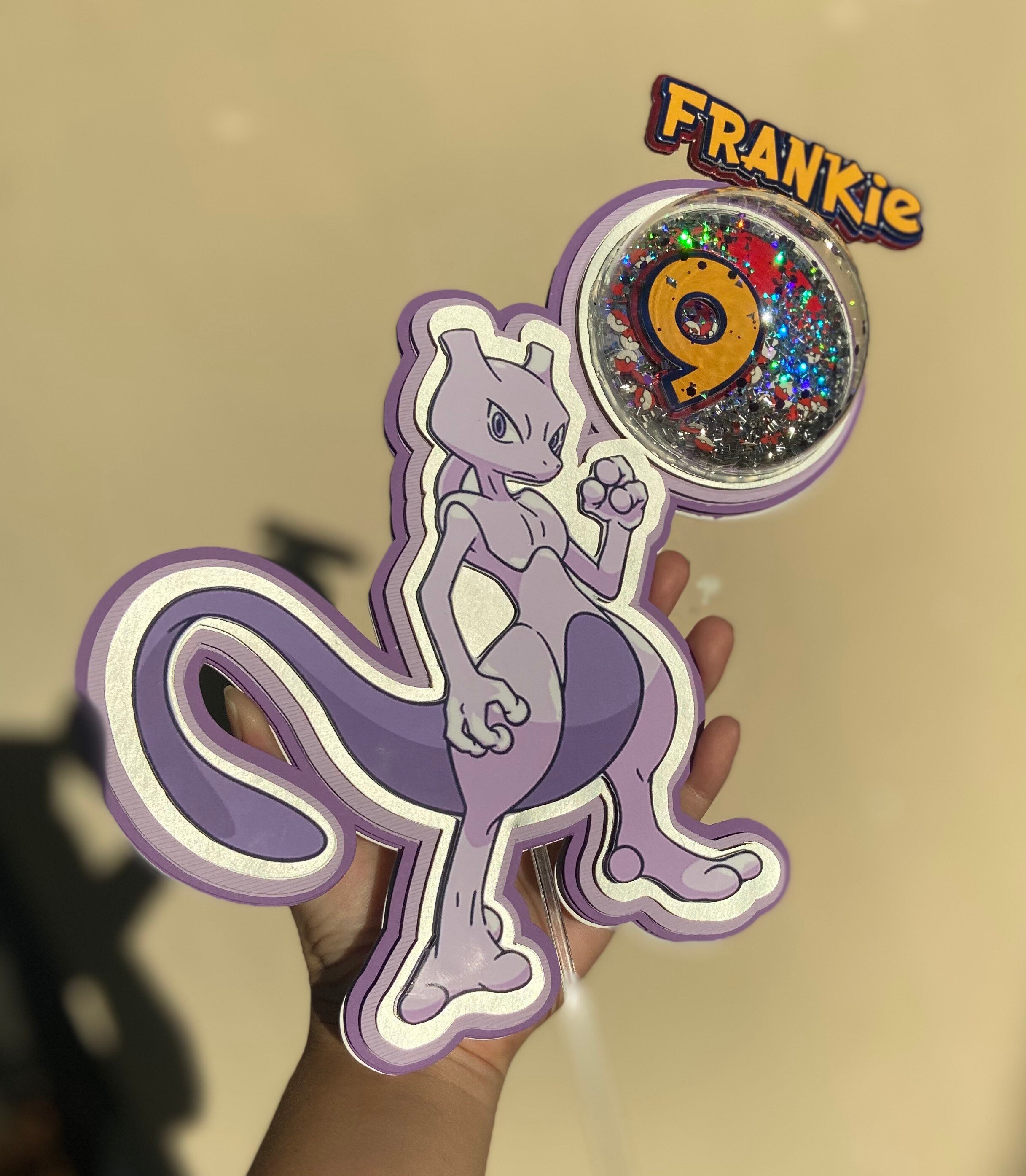 Mewtwo Cake Topper Pokémon Cake Topper Mewtwo Cake Mewtwo - Etsy Australia