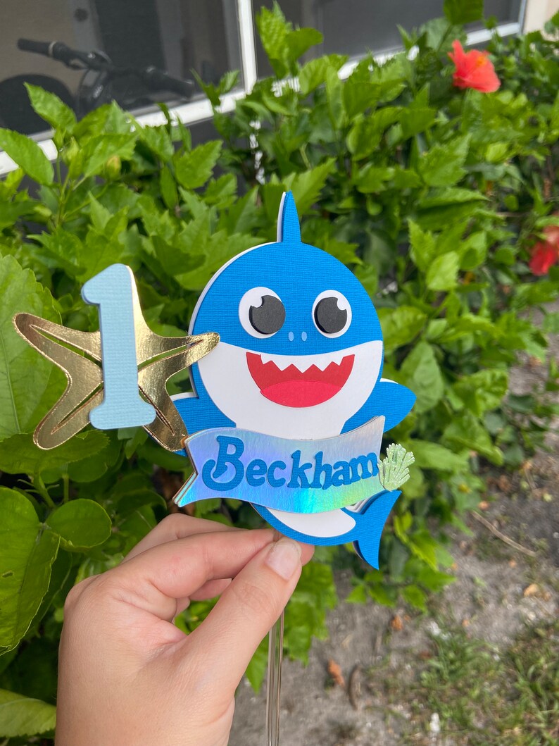 Baby Shark Cake Topper Baby Shark Cake Topper Boy - Etsy