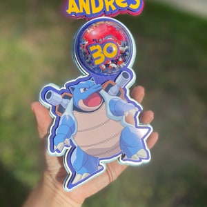 Blastoise Cake Topper| Pokémon Cake Topper| Blastoise Cake| Blastoise ...