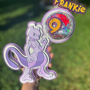 Mewtwo Cake Topper| Pokémon Cake Topper| Mewtwo Cake| Mewtwo Shaker ...