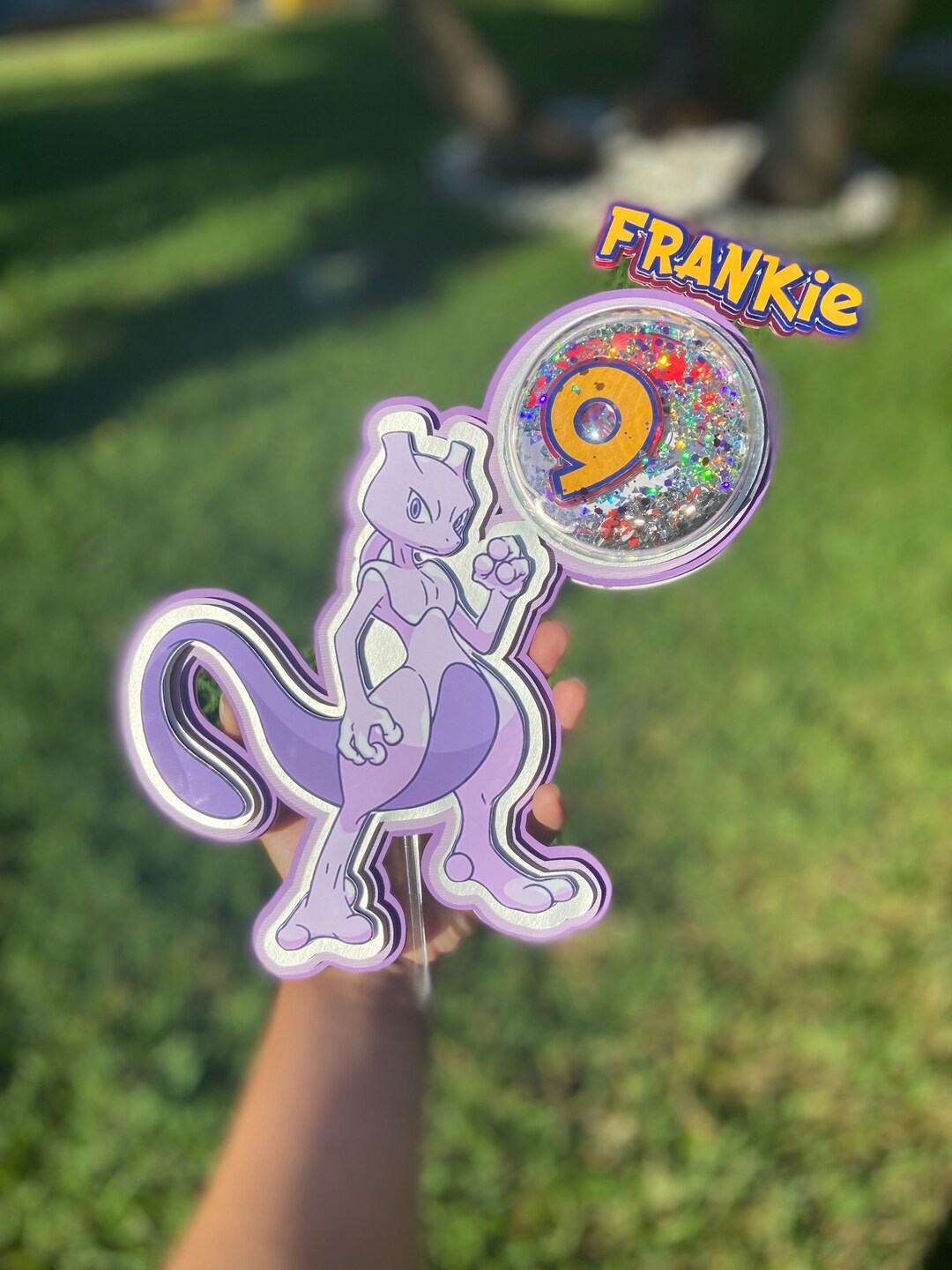 Mewtwo Cake Topper| Pokémon Cake Topper| Mewtwo Cake| Mewtwo Shaker ...