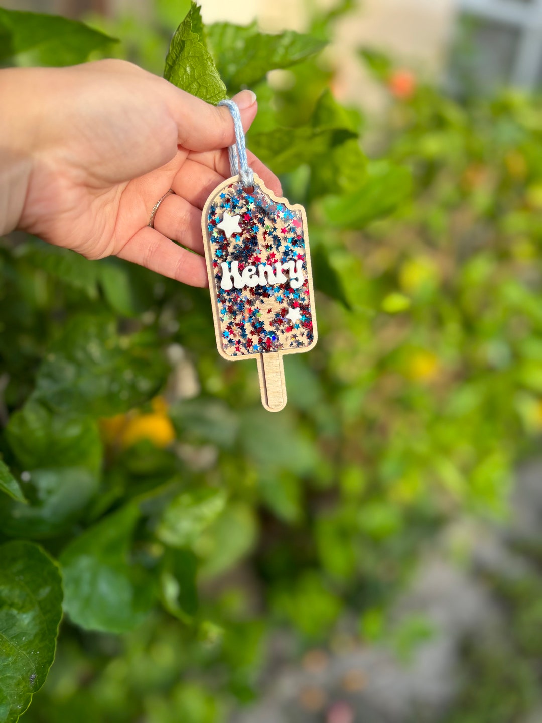 Fourth of July Basket Tags, Personalized Ice Cream Tags, Acrylic Ice ...