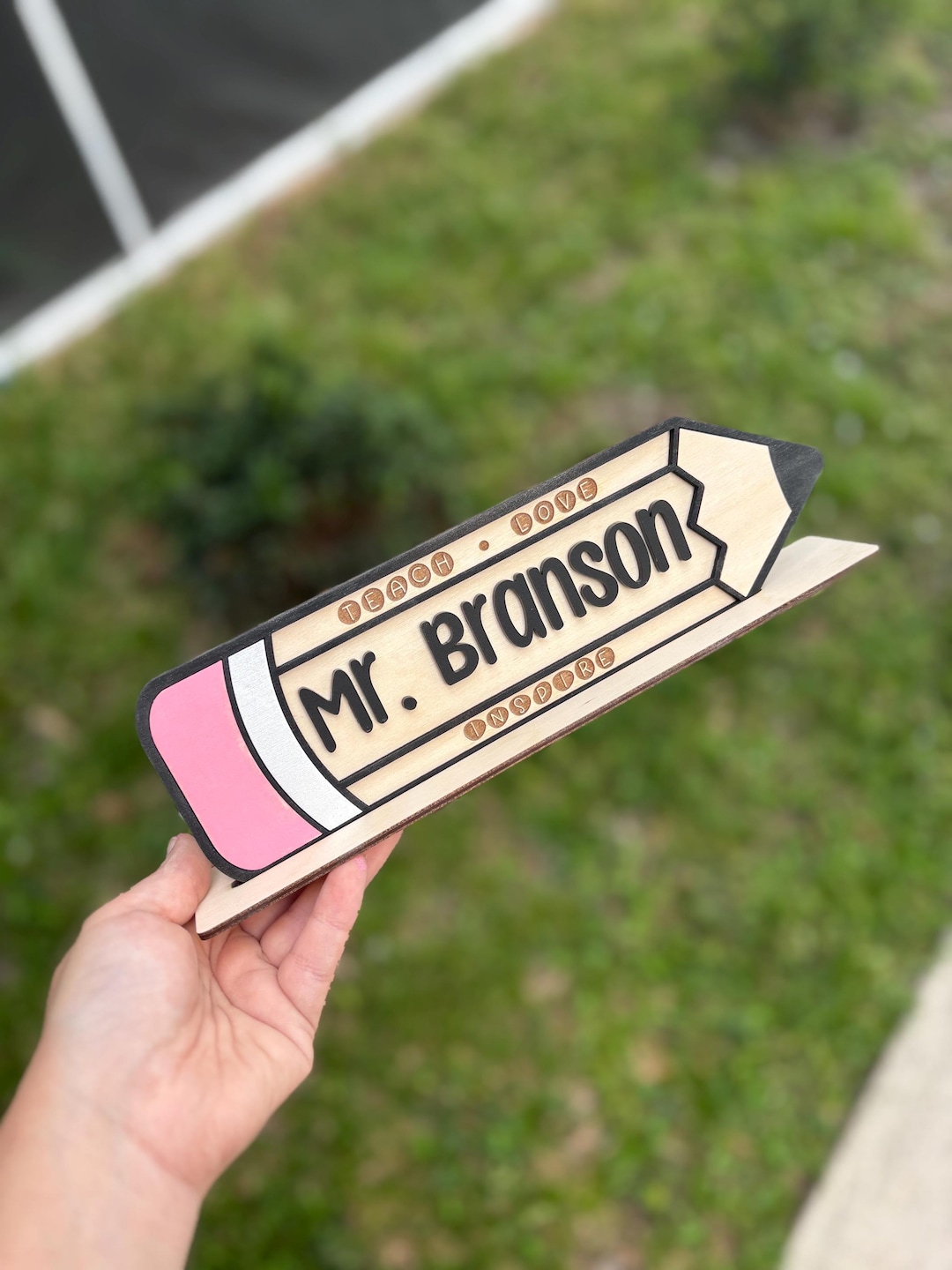 Personalized Teacher Name Sign, Teacher Desk Name Sign, Desk Name Plate ...