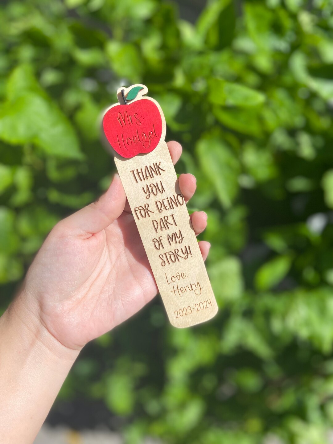 Personalized Teacher Bookmark, Teacher Gift, Personalized Teacher Gift ...