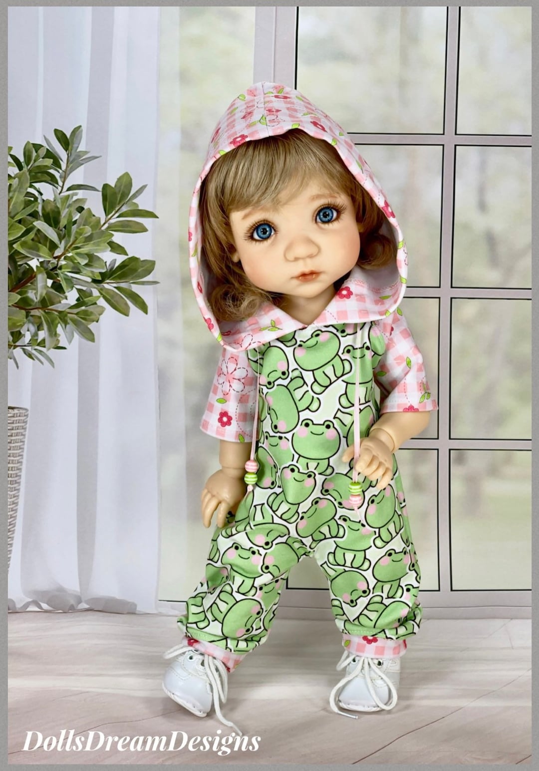 Mae Meadow Doll Clothes,meadow Doll Happy Frogs Jumpsuit, 15 Inch Doll ...