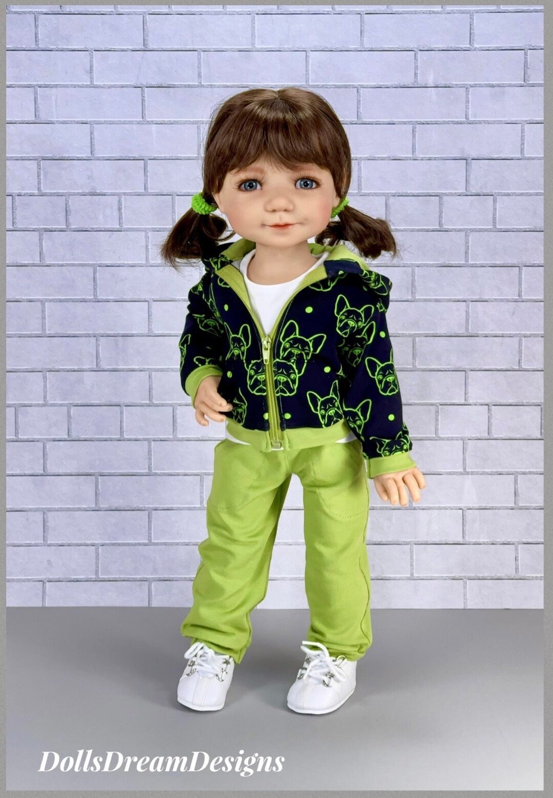 Meadow BB Size Dolls Clothes, Jersey Frenchie Outfit for 18” Meadow ...