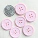Elfdecor Baby Pink Shiny Satin Covered Mushroom Buttons - Etsy UK
