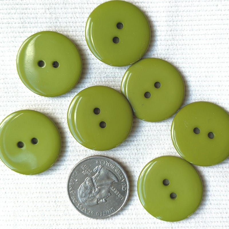 Green Buttons - Etsy
