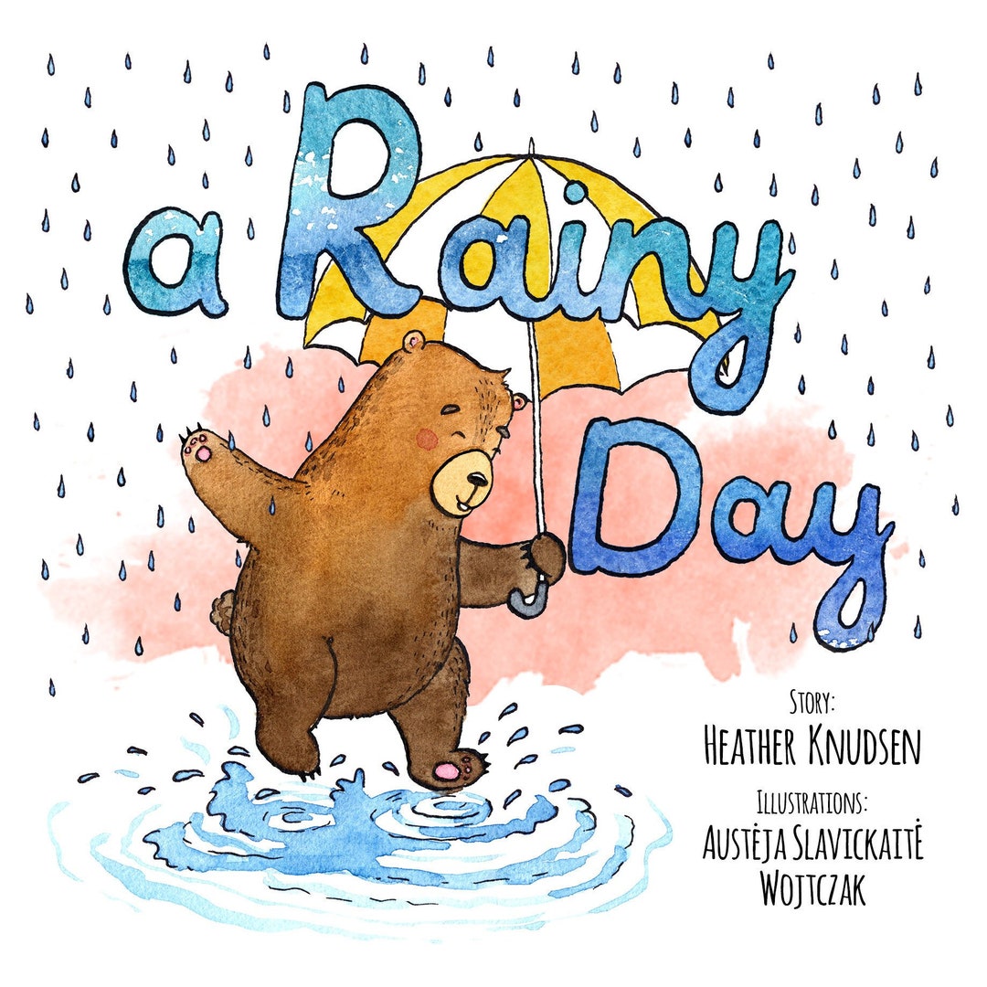 A Rainy Day | Children's Book | Board Book - Etsy
