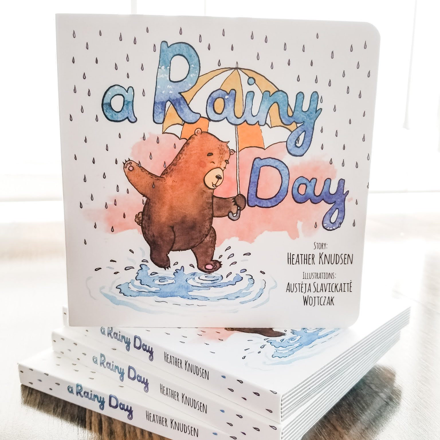 A Rainy Day | Children's Book | Board Book - Etsy