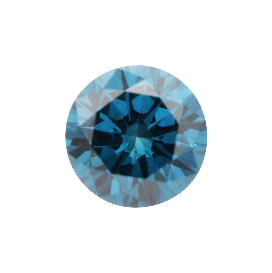 Royal Blue Round Diamond - Etsy
