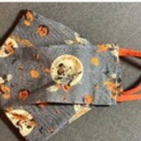 Mickey and Minnie Halloween Face Mask - Etsy