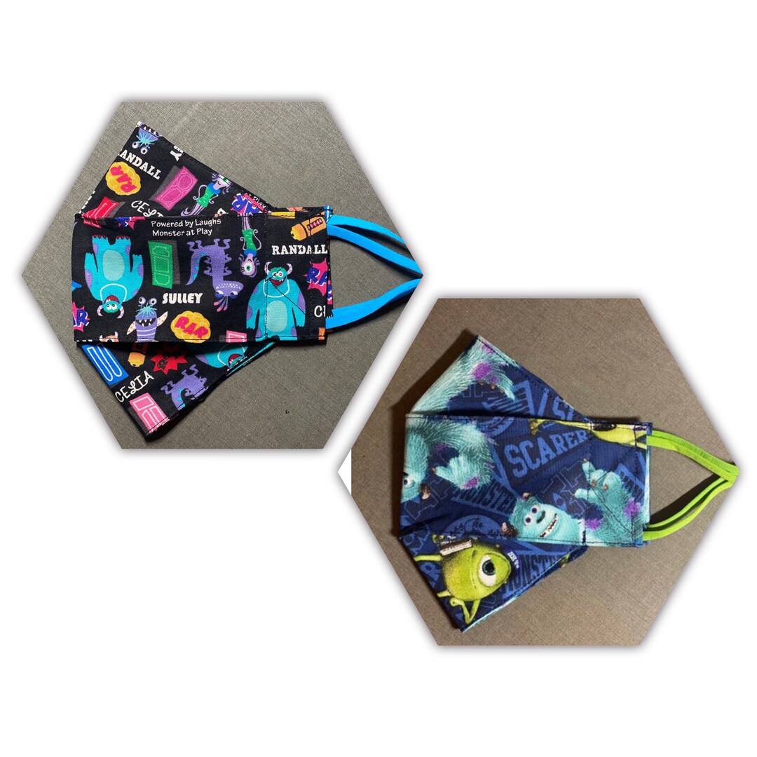 Monsters Inc, Sully, Mike, Boo, Disney, Monsters, 3D Cotton Face Mask ...