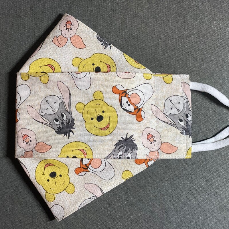Winnie the Pooh Face Mask - Etsy