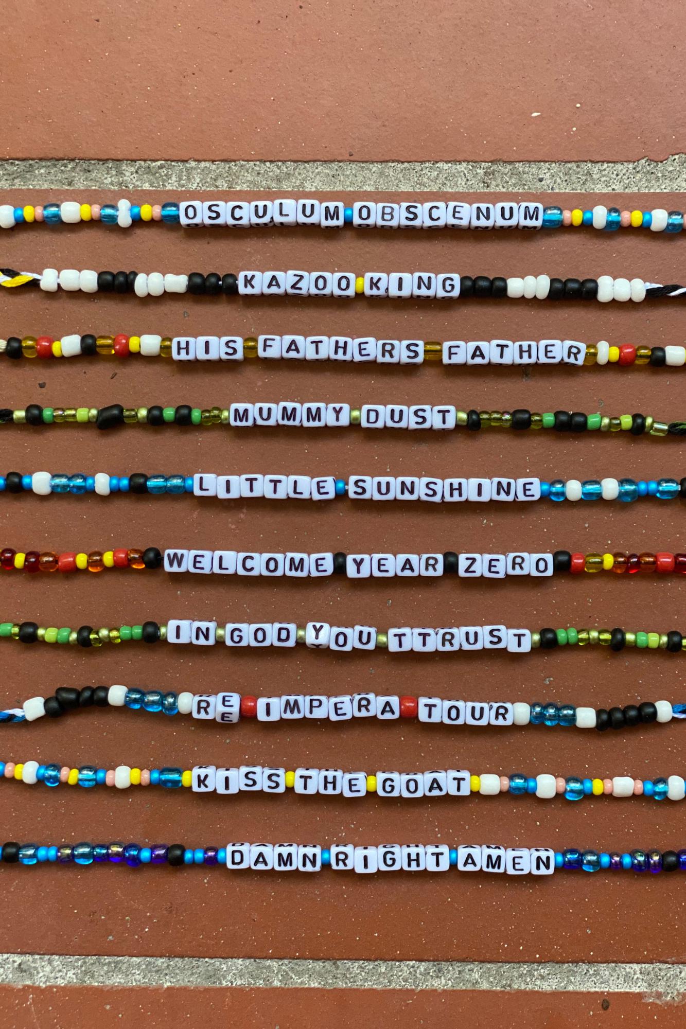 Custom Ghost Band Inspired Friendship Bracelets - Skeleta Tour ...