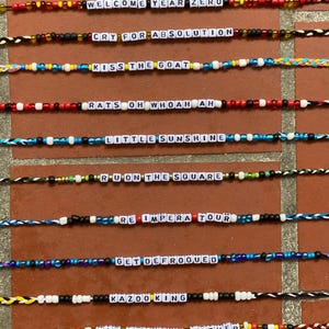 Custom Ghost Band Inspired Friendship Bracelets - Skeleta Tour ...