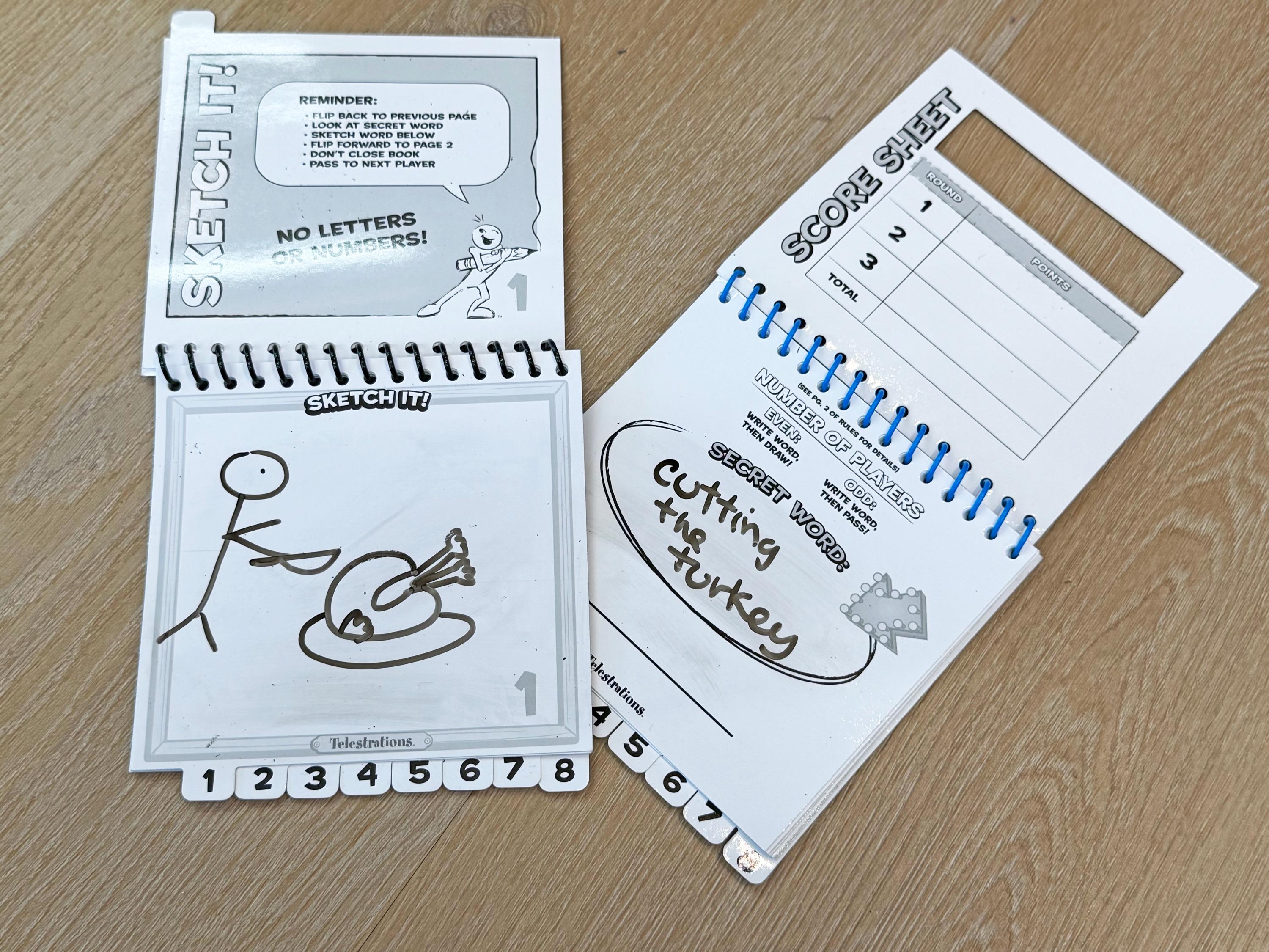 Thanksgiving Telestrations Printable Cards – Holiday Family Game Add-on ...