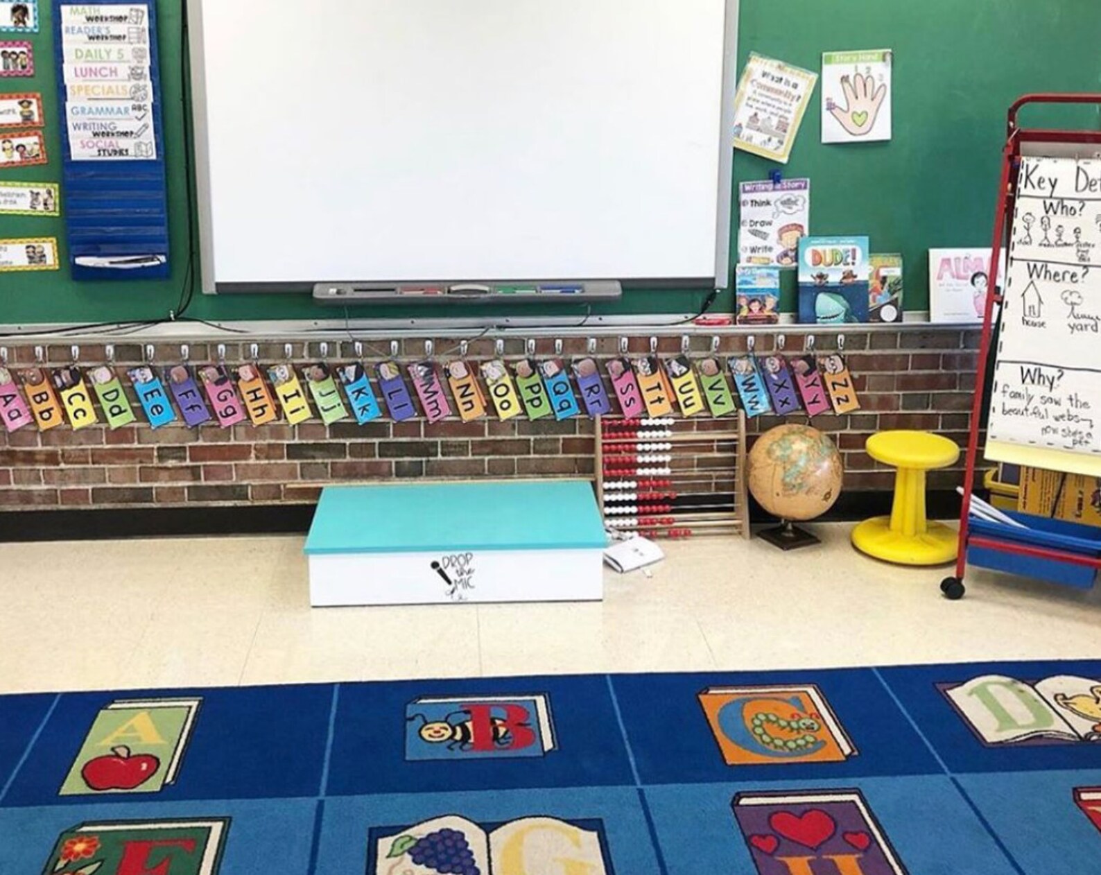 Stage for Kids & Classroom mint Top White Side / - Etsy