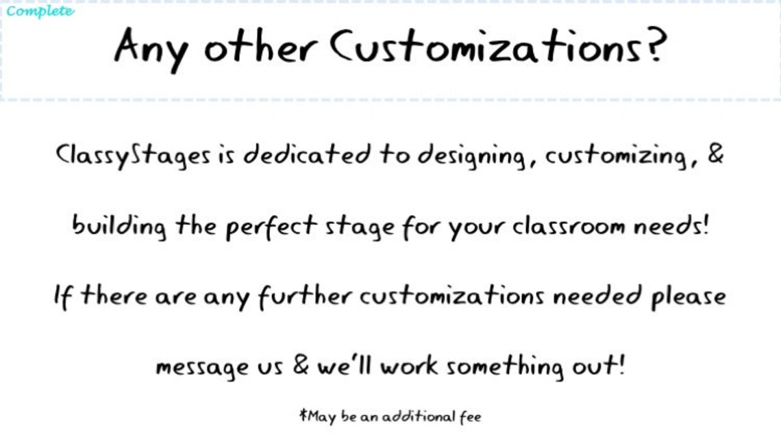 Small Custom Classystage Classroom Stage Classroom Decor | Etsy