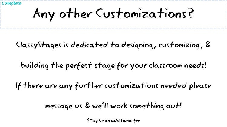 Large Custom Classystage Classroom Stage Teacher Stage - Etsy