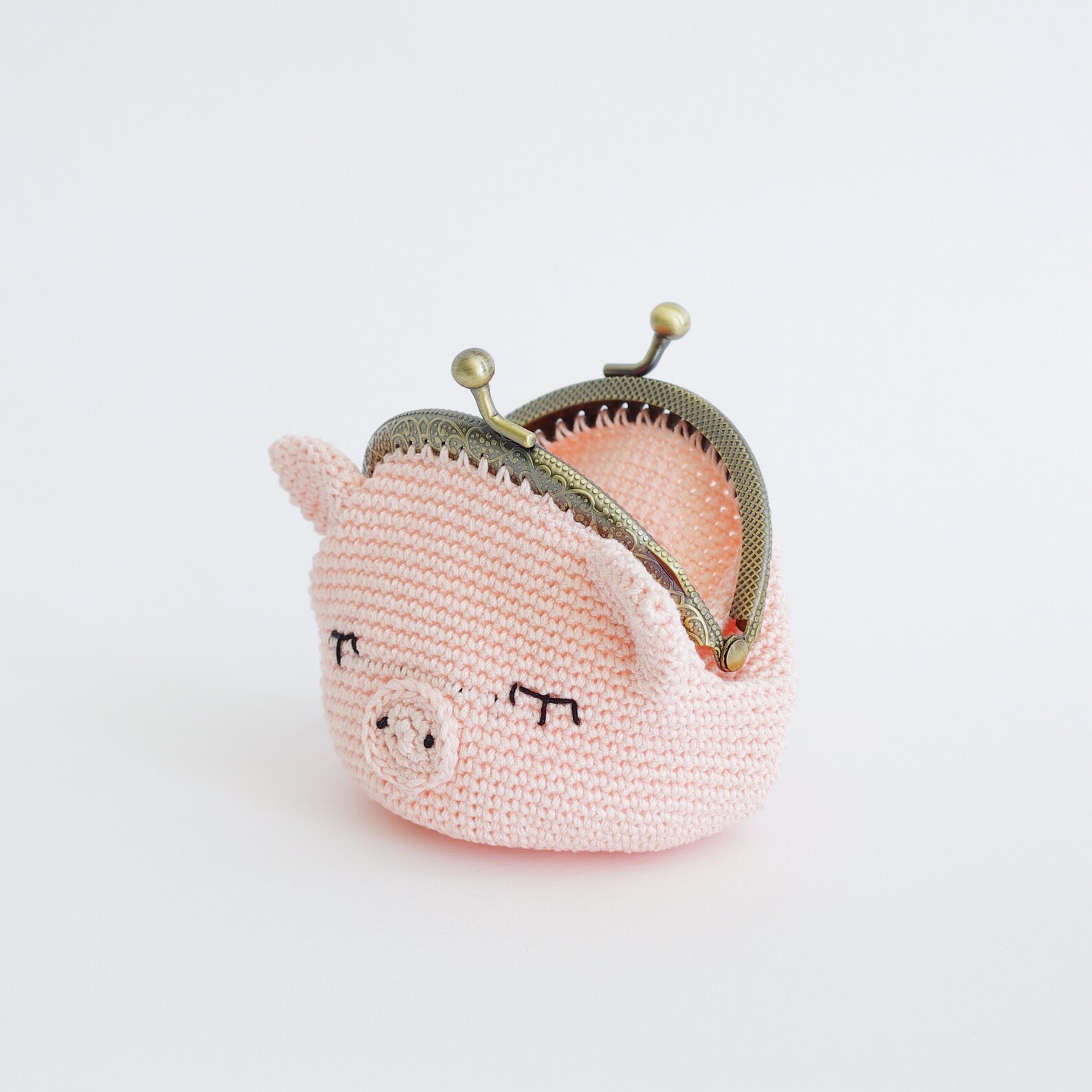 Crochet Purse Pattern Crochet Frame Purse Amigurumi Pig - Etsy