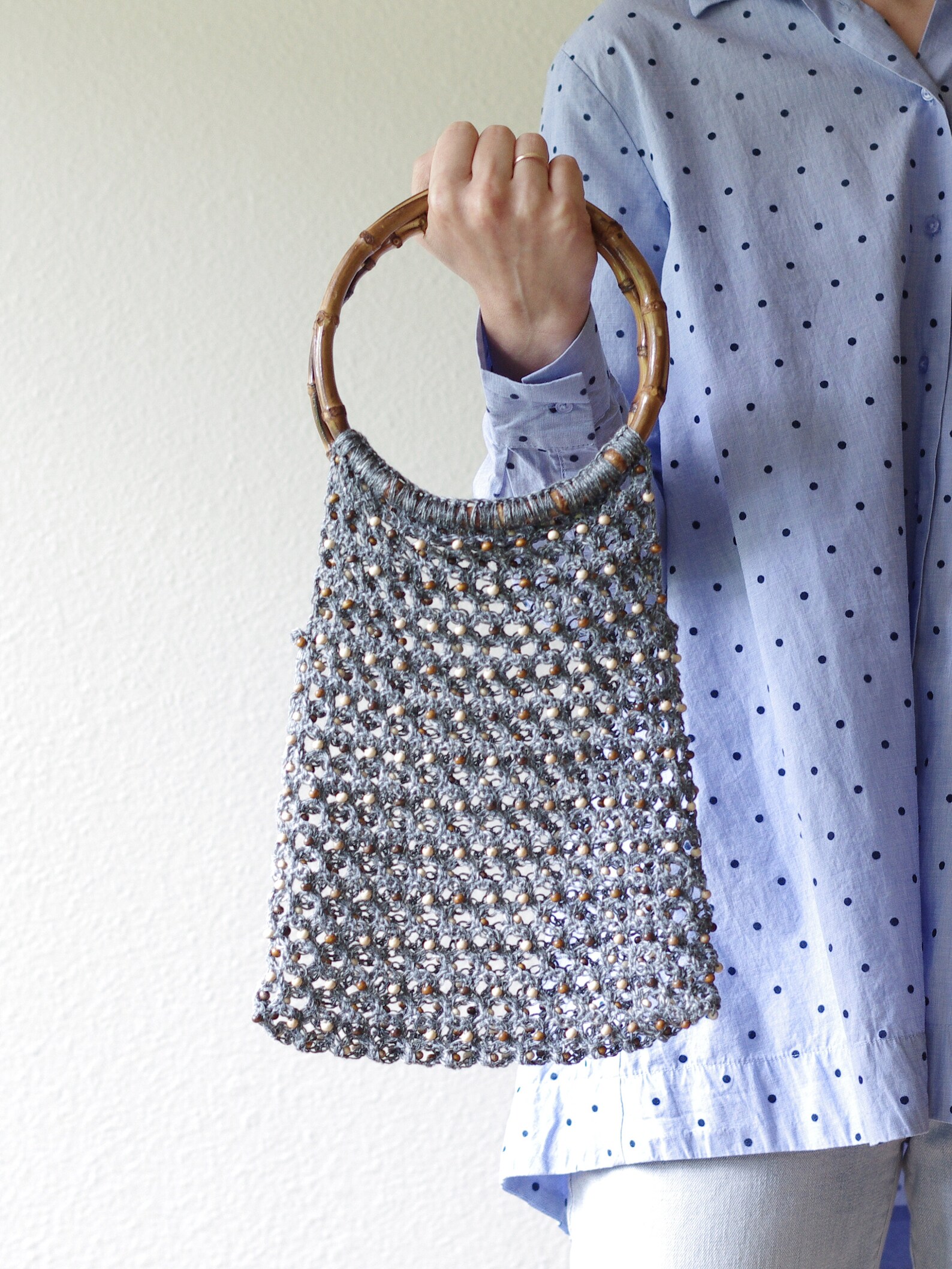 The Beaded Net Bag Crochet Pattern PDF - Etsy