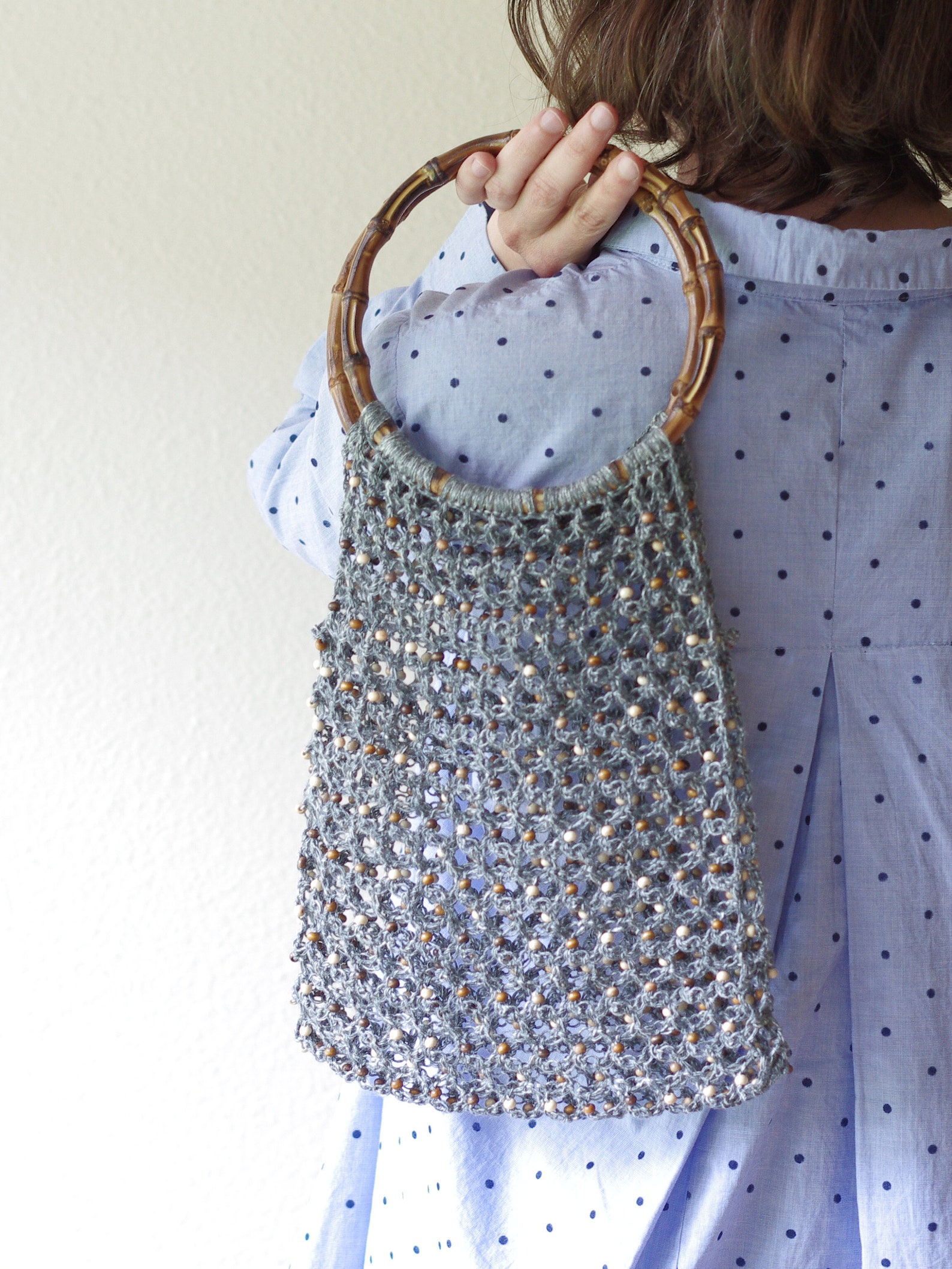 The Beaded Net Bag Crochet Pattern PDF - Etsy