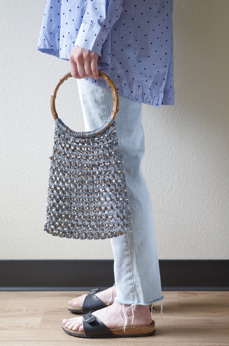 The Beaded Net Bag Crochet Pattern PDF - Etsy