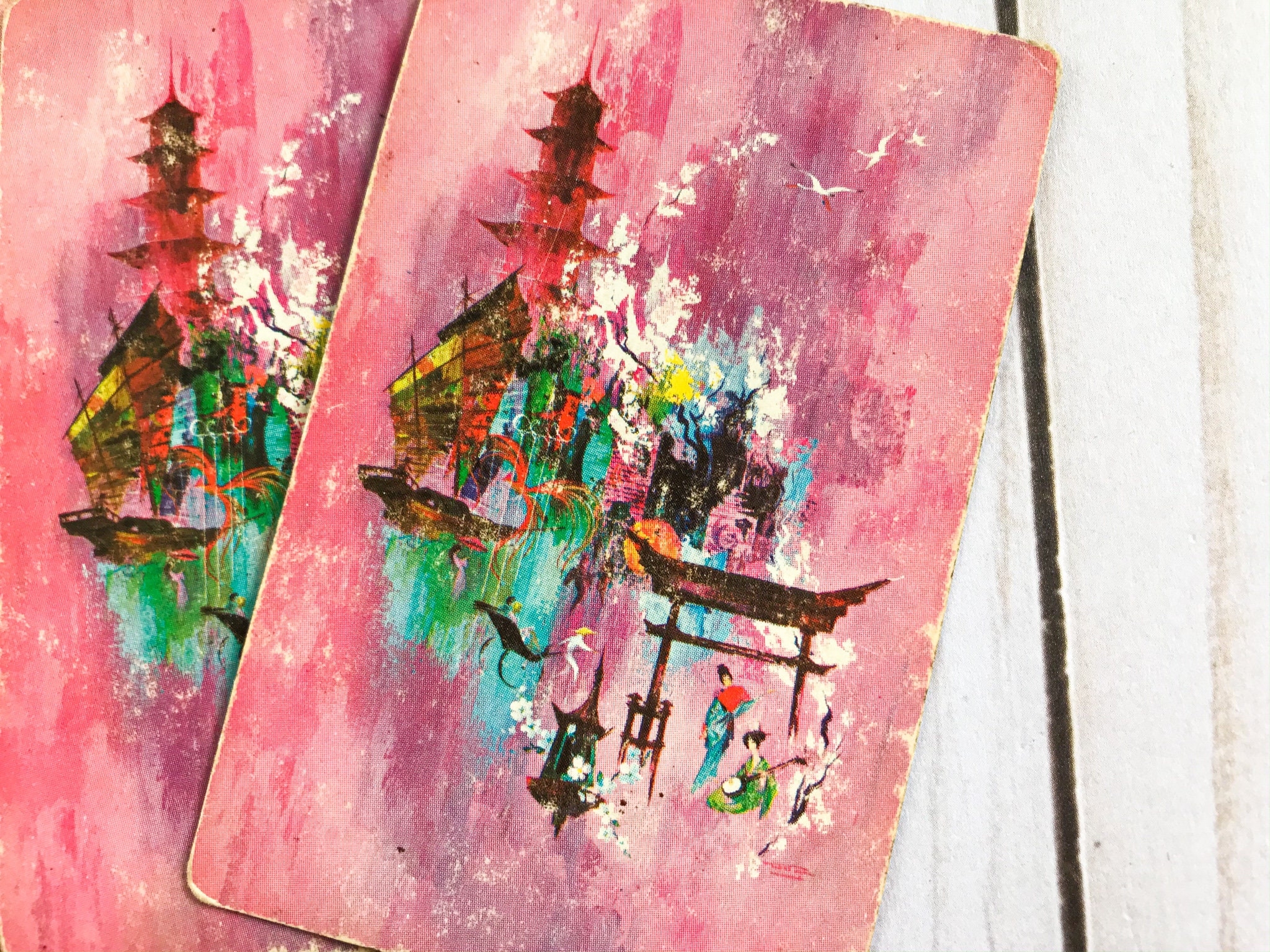 Asian Art Playing Cards - Etsy